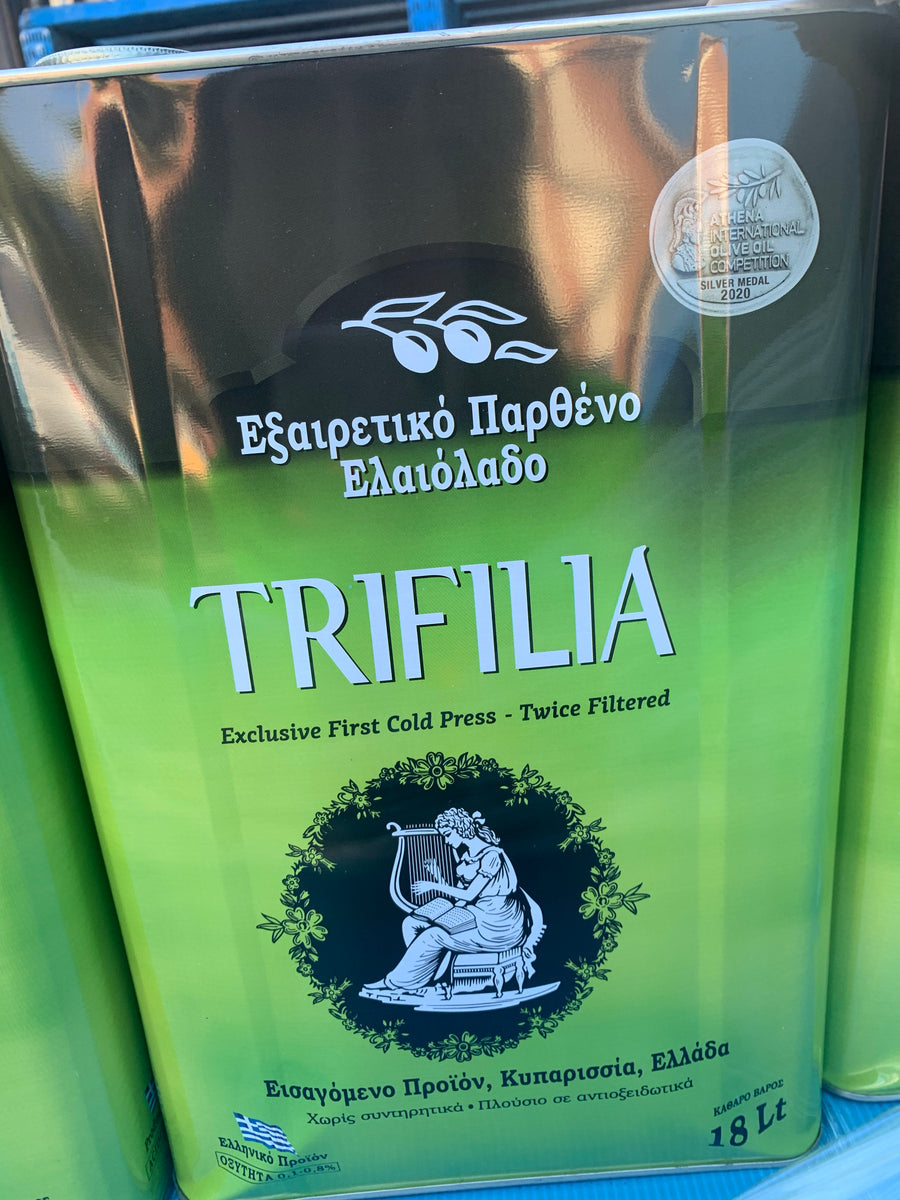Premium Extra Virgin Trifilia Olive Oil 18L – Regal Seafoods